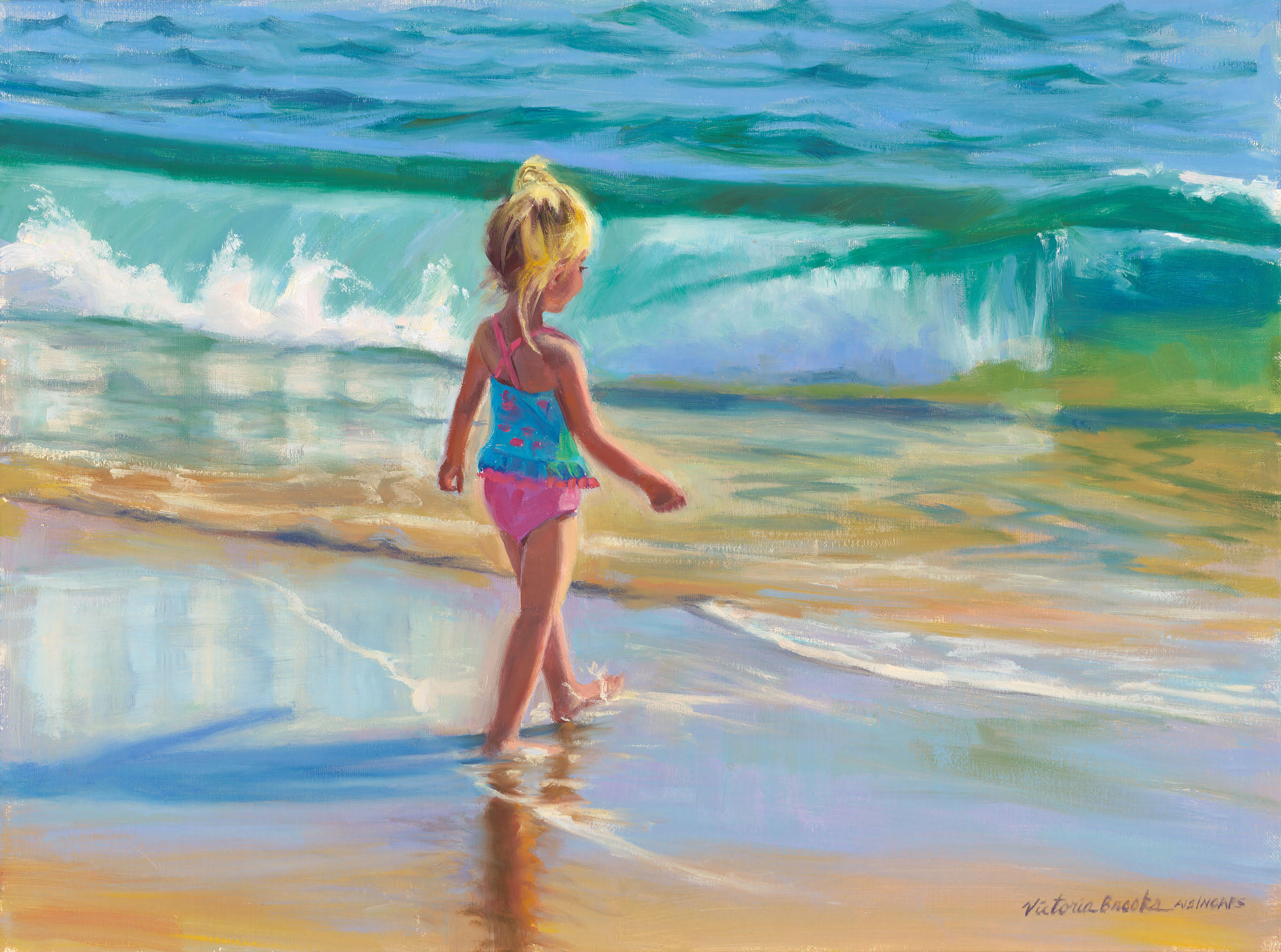 For “Making Waves” Fairweather’s July Exhibition. Artist Victoria Brooks.